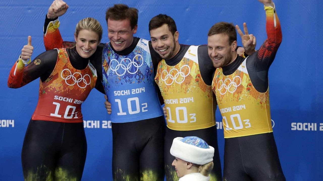 Germany wins Olympic luge team relay - Newsday