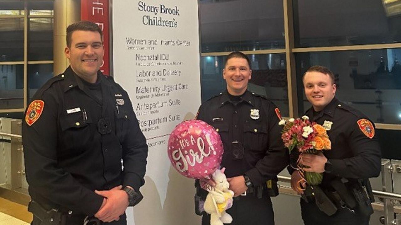 New Suffolk cops help deliver newborn on side of Sunrise Highway - Newsday