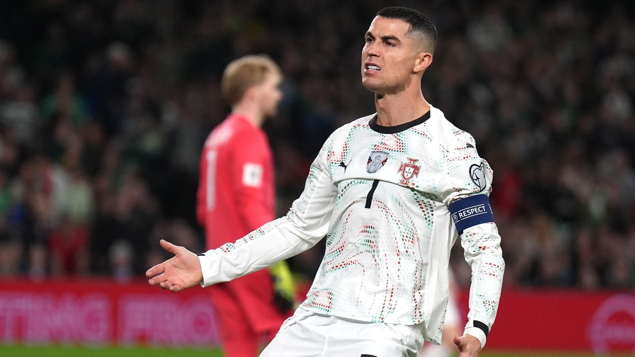 Ronaldo risks ban at World Cup after red card for elbowing Ireland ...