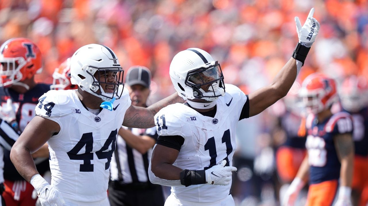 No. 7 Penn State defense gets five takeaways and pulls away from Illinois in 30-13 victory - Newsday