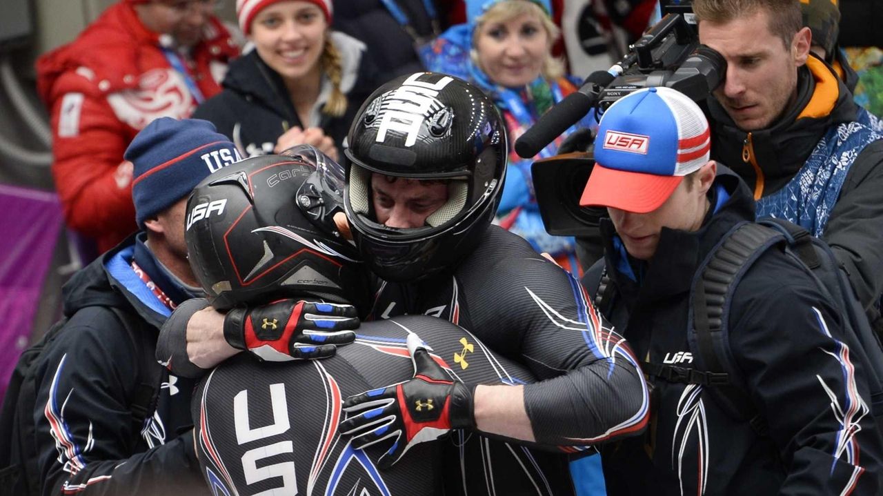 U.S. team of Steven Holcomb, Steven Langton win bronze in Sochi ...