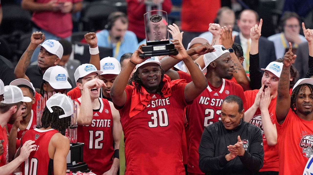 DJ Burns bruises NC State into the NCAA Tournament, and March Madness ...