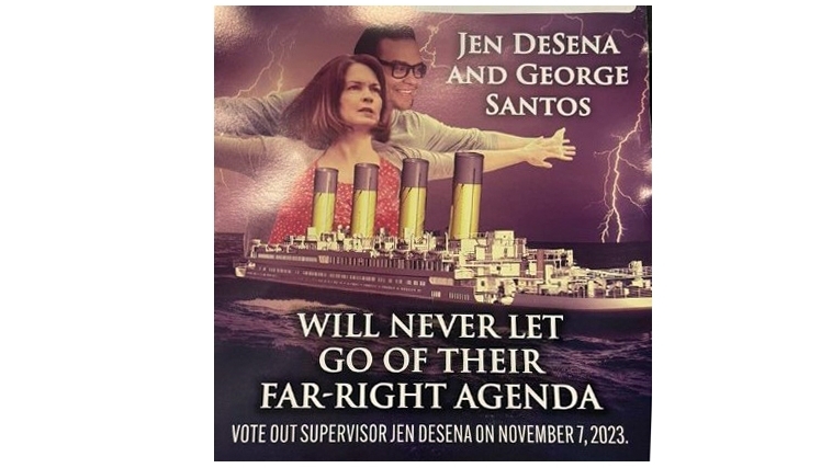 DeSena's backing of Santos draws Titanic attack ad - Newsday