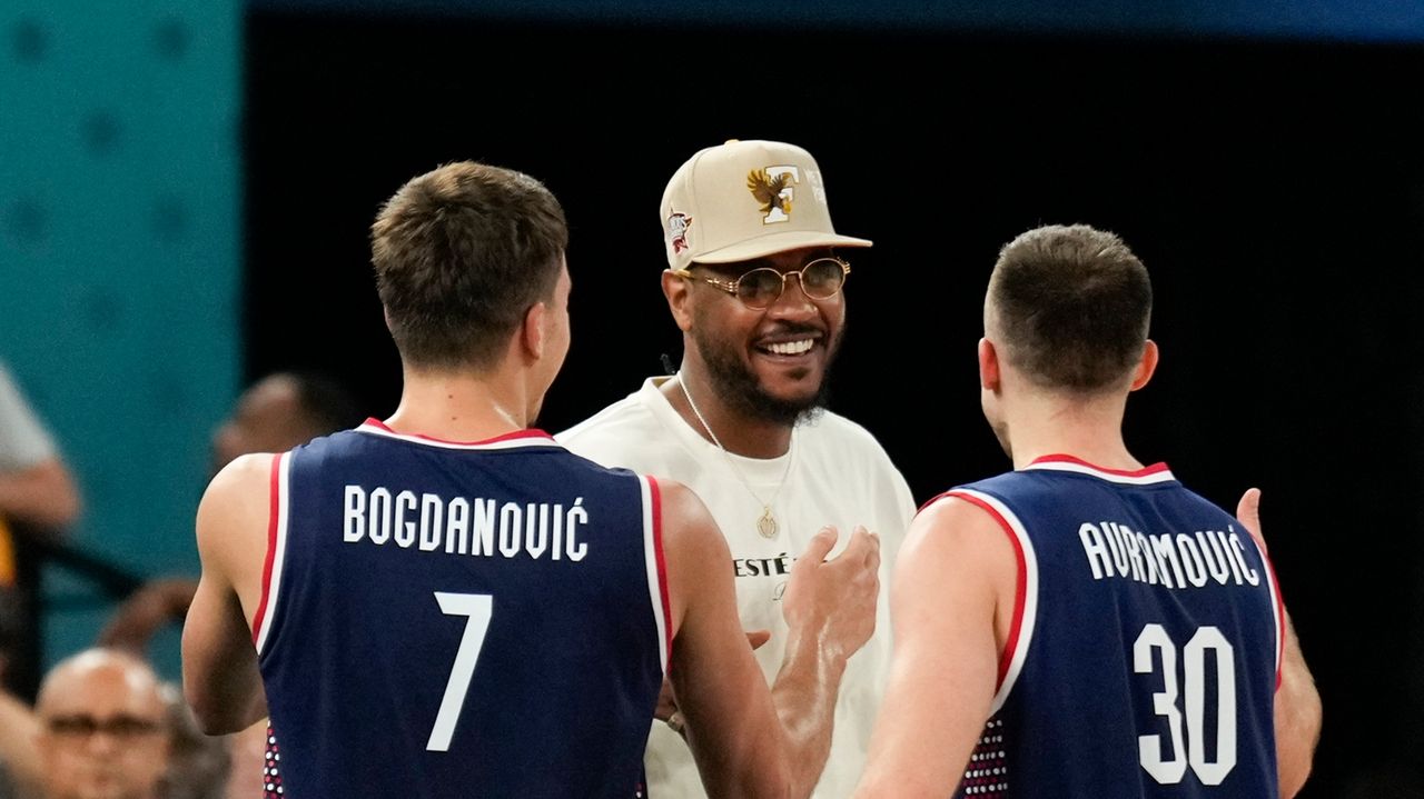 Serbia's Bogdan Bogdanovic says Carmelo Anthony-inspired 3-point gesture was done out of respect ...
