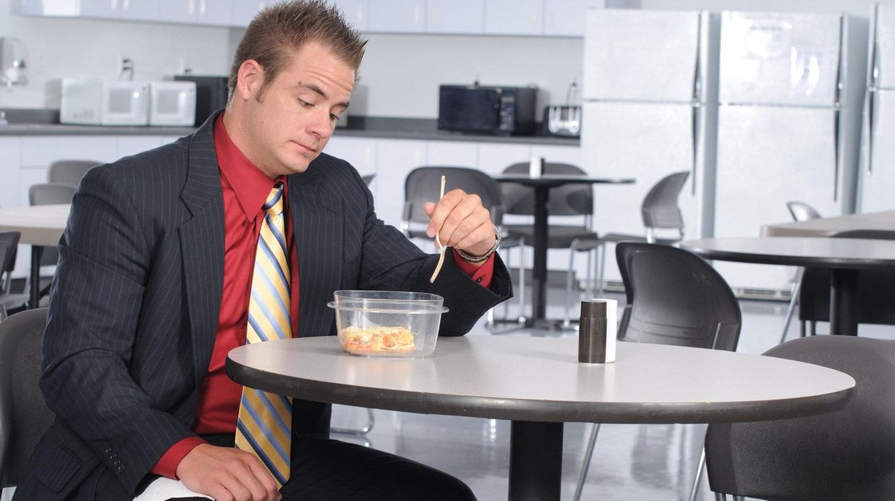 Company policy requires lunch on premises; ex-employee asks, is it ...