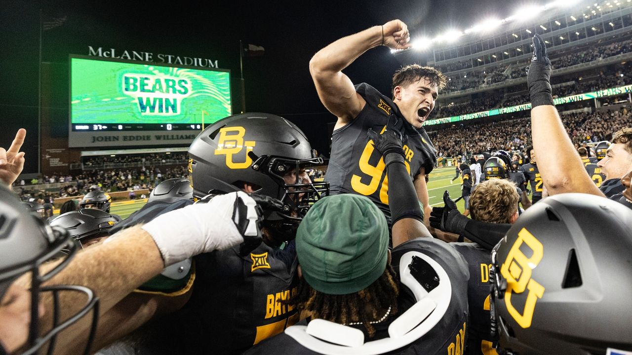 Bryson Washington scores 4 TDs, Baylor beats TCU 37-34 on field goal on ...