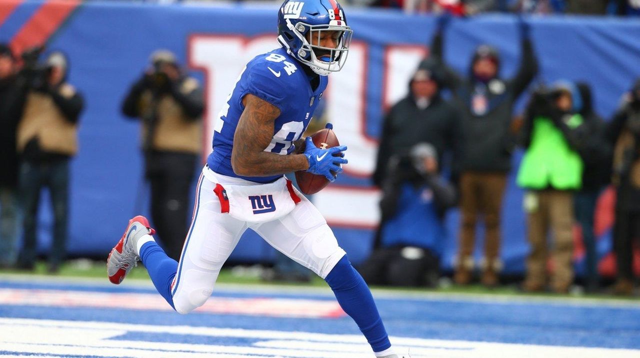 Giants youngster Hunter Sharp makes his first TD catch - Newsday