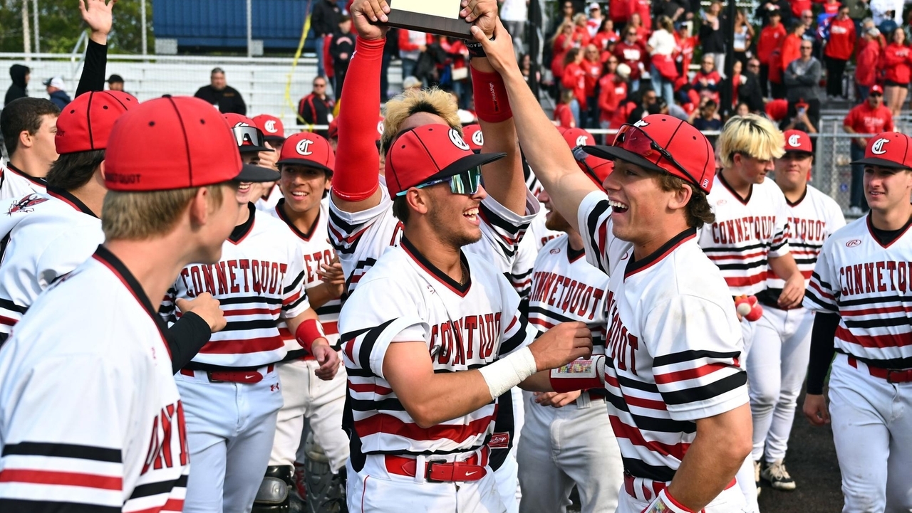 DJ Filippone clinches county baseball title for Connetquot - Newsday