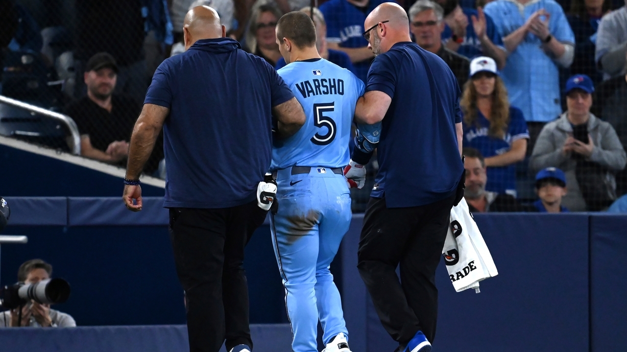 Blue Jays put OF Varsho on 10-day IL with left hamstring strain ...