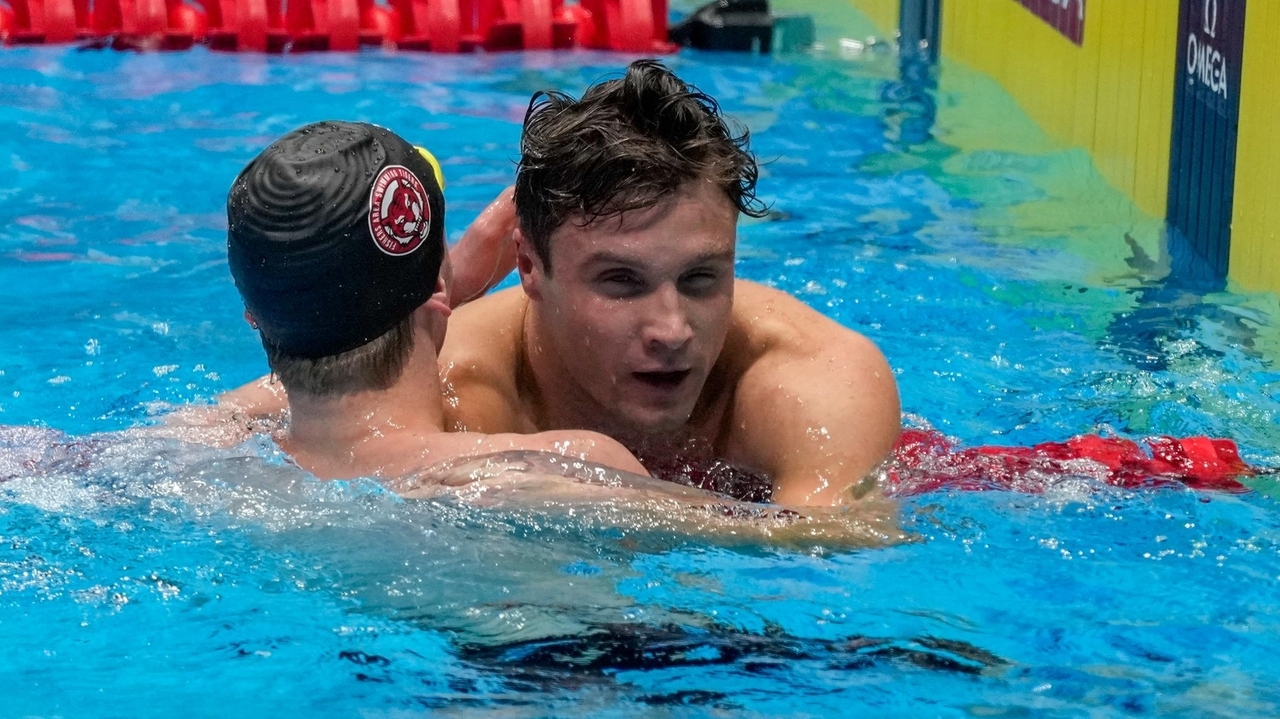 Luke Whitlock delivers on Olympic dream by teaming up with Bobby Finke ...