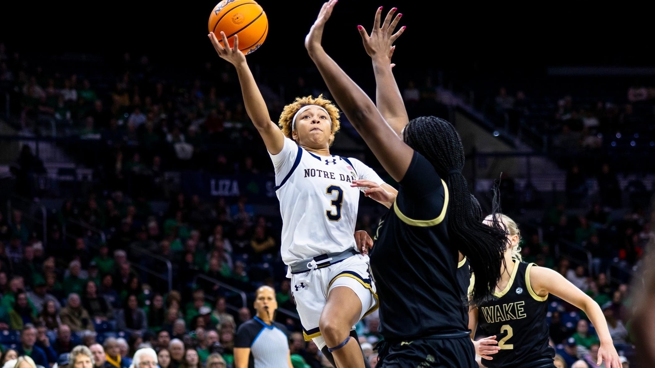 Hidalgo scores 23 points as No. 3 Notre Dame overpowers Wake Forest 100 ...