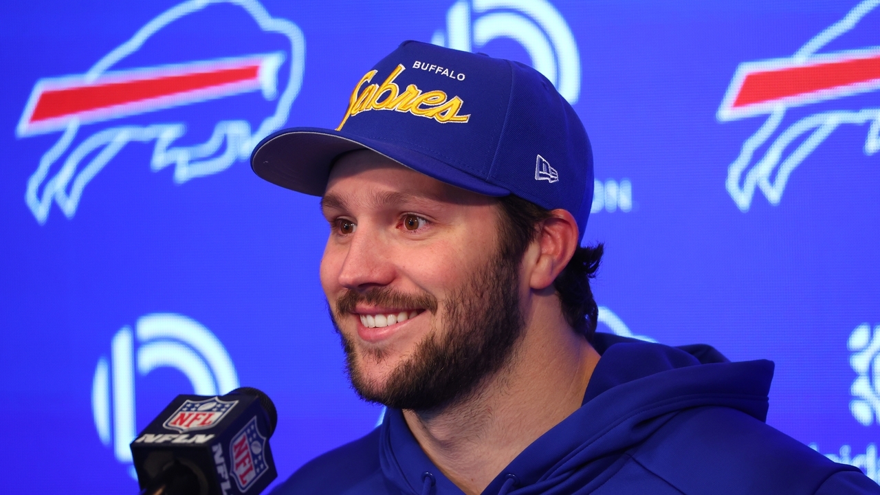 Now a dad, Josh Allen says he wants to win to set an example for his ...