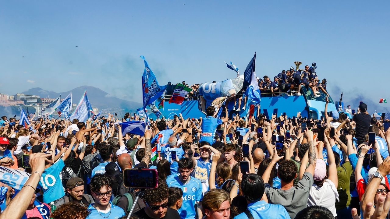 Napoli celebrates Serie A title with seafront bus parade - Newsday