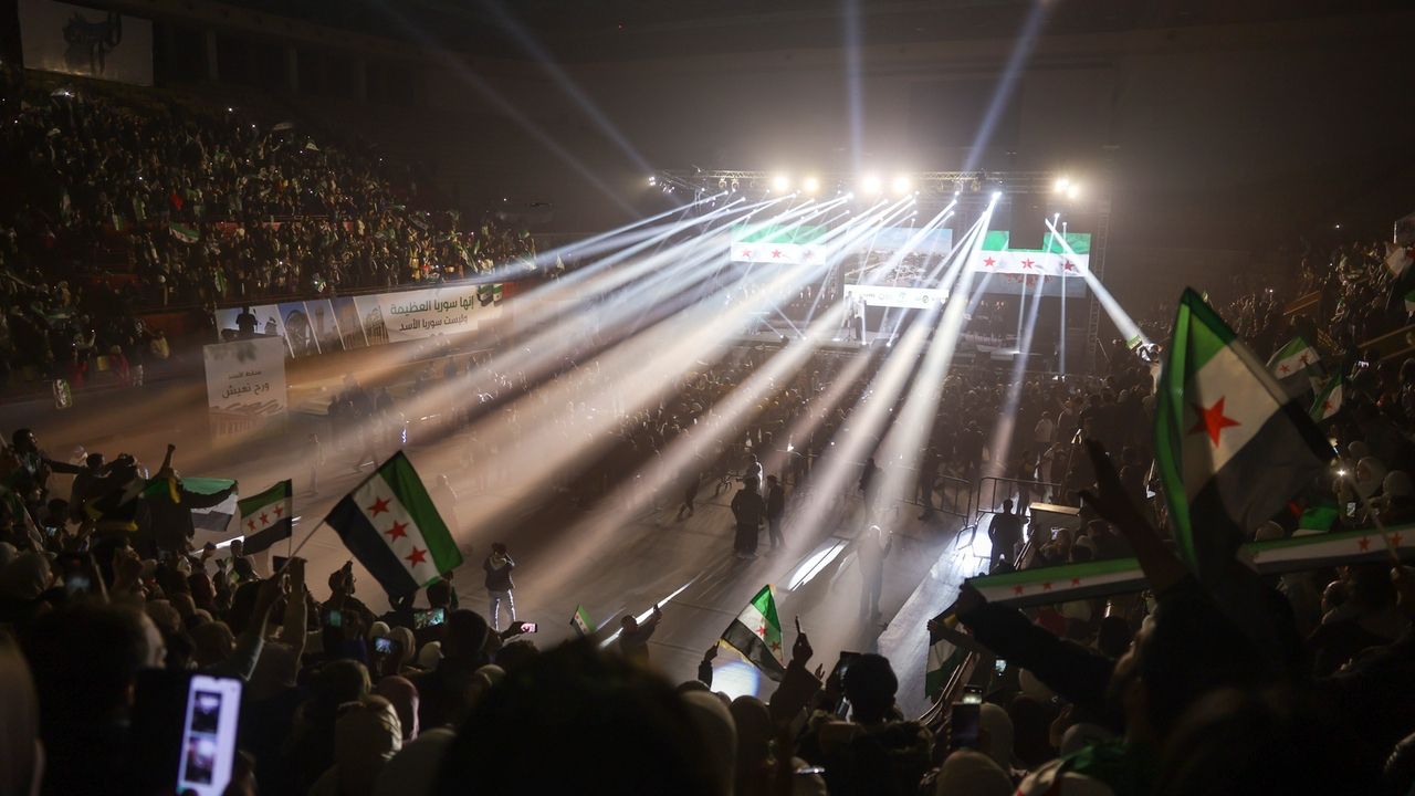 Syrians celebrate a month since Assad's overthrow with revolutionary ...
