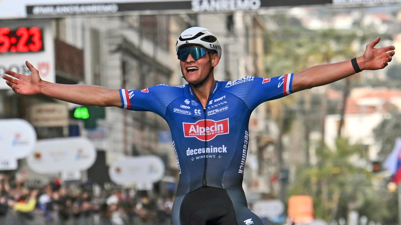 Van der Poel matches his grandfather with Milan-San Remo win - Newsday