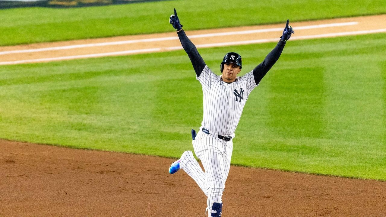 Yankees capture ALCS Game 1 over Guardians behind Carlos Rodon's strong start and homers by Juan ...