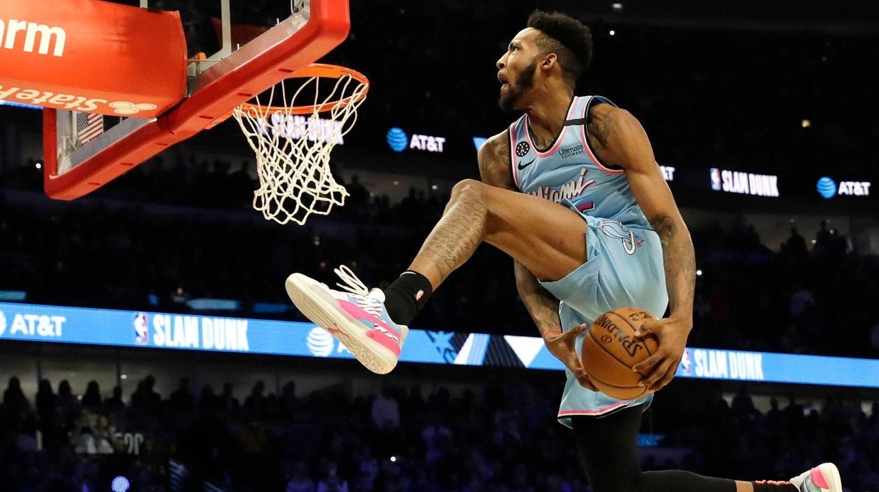 Photos: Heat's Derrick Jones Jr. wins the 2020 NBA All-Star slam dunk ...