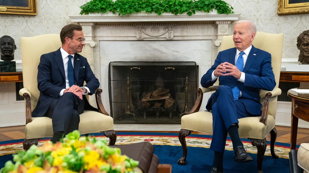 Biden supports Sweden's NATO bid, hosting prime minister at the White House - Newsday