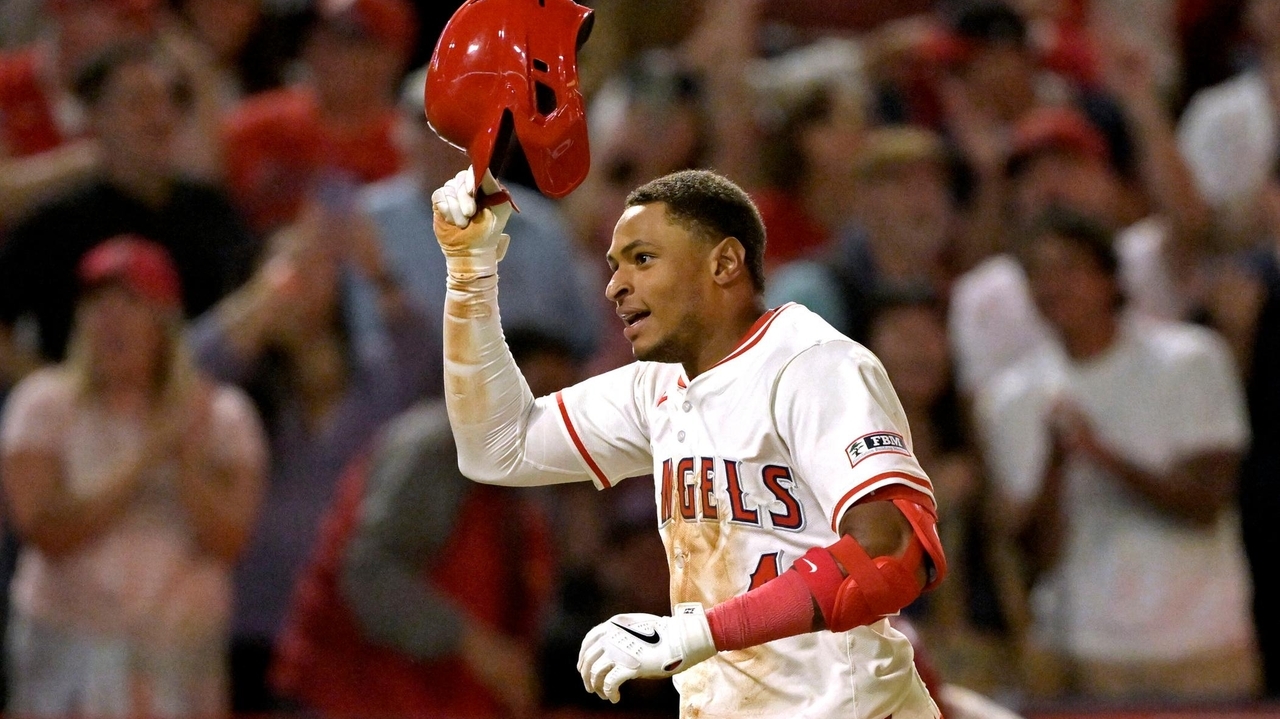 Exactly 1 year after CWS triumph, Angels' Christian Moore puts majors ...