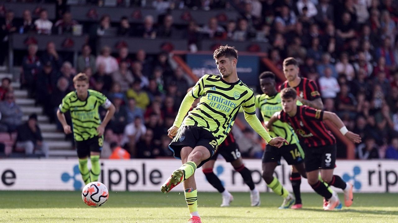 Havertz scores his first Arsenal goal in 4-0 win over Bournemouth in ...