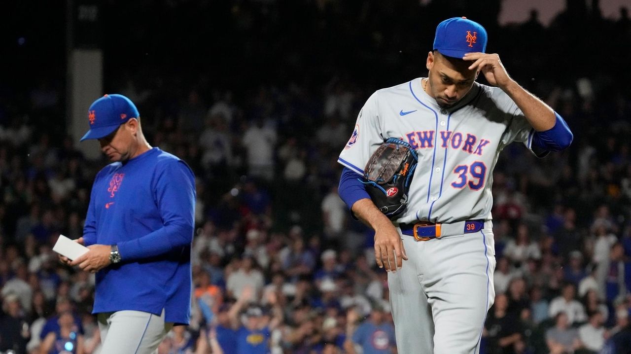 Edwin Diaz ejected for sticky stuff in Mets' victory over Cubs - Newsday