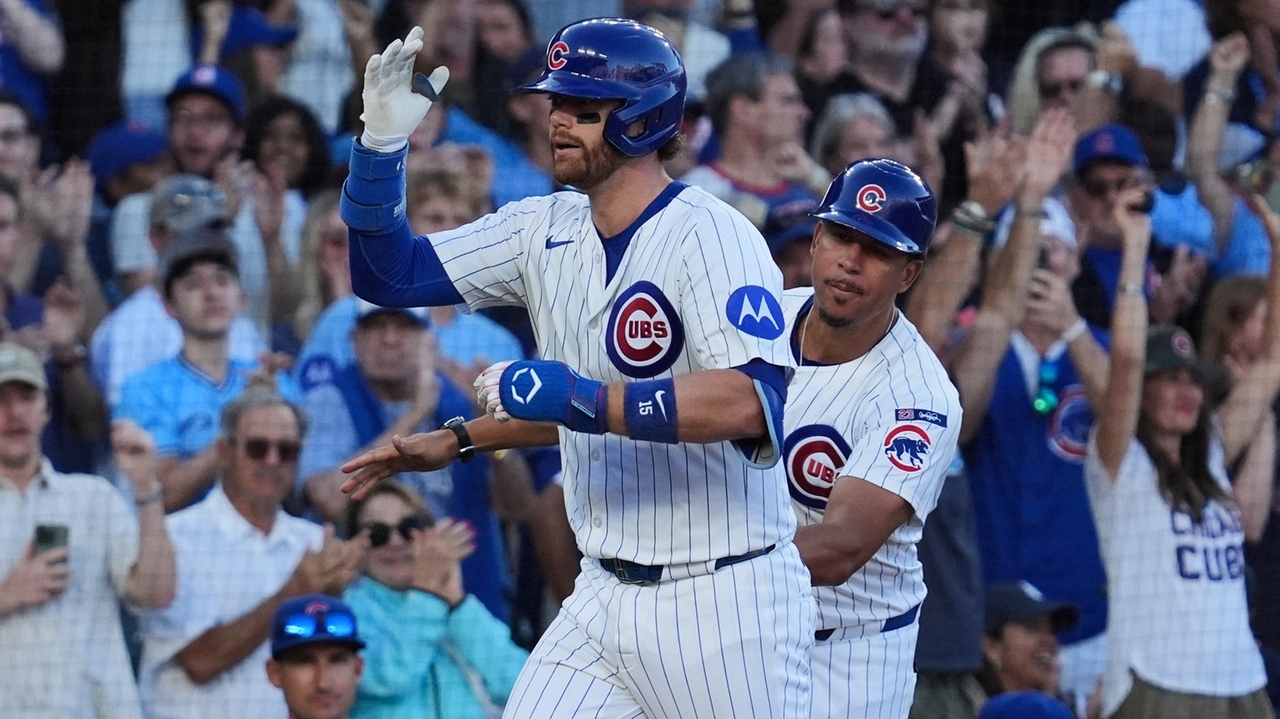 Carson Kelly delivers the Cubs a wild 7-6 victory over the Braves - Newsday