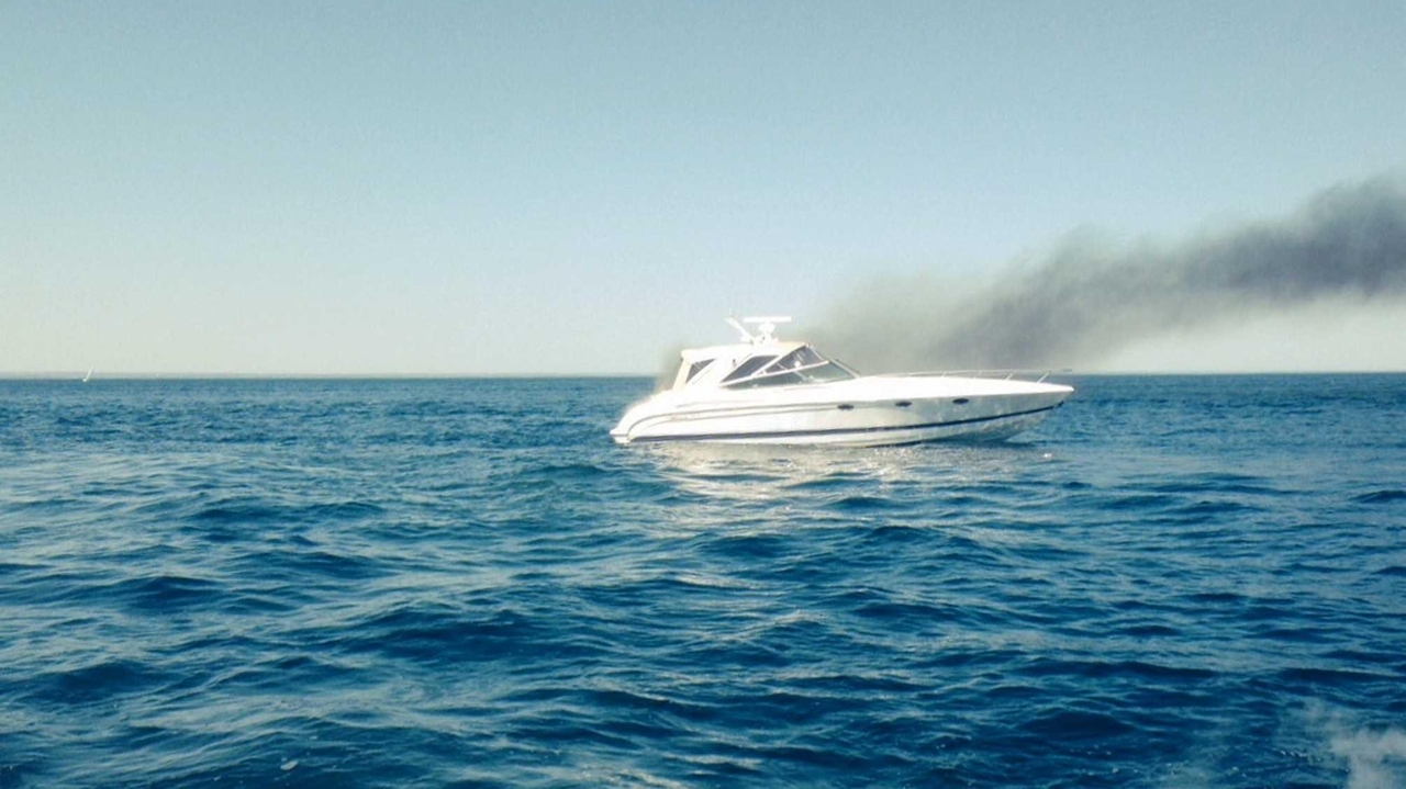 Suffolk Police Marine Bureau rescues pair from burning boat on Long ...