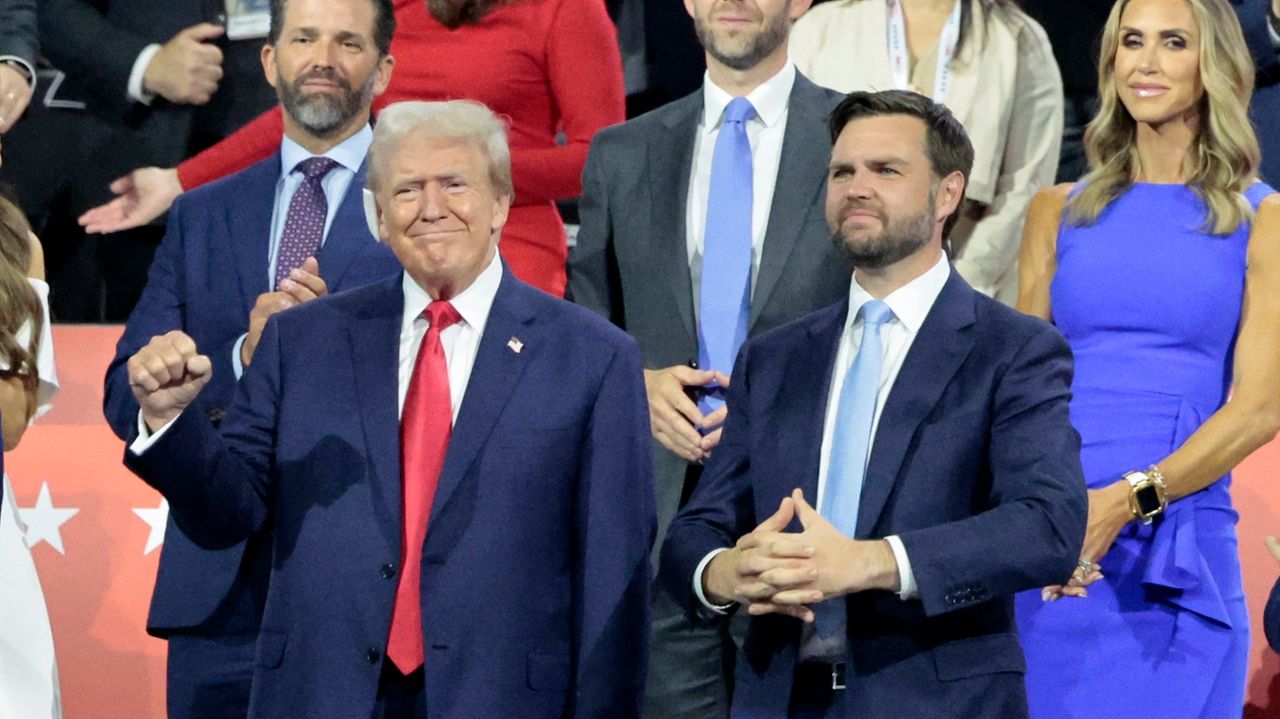 Trump picks Sen. JD Vance of Ohio as his GOP running mate, drawing cheers from Long Island ...