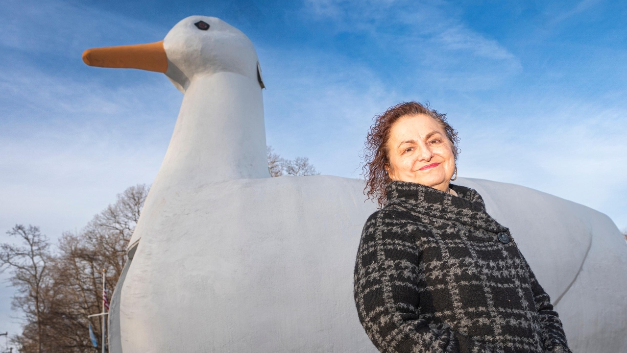 Inside the Big Duck is a fan to tell its tail - Newsday