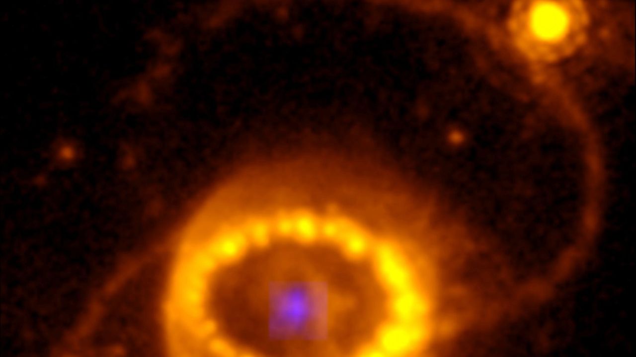 Space telescope spies neutron star in the debris of famous supernova ...