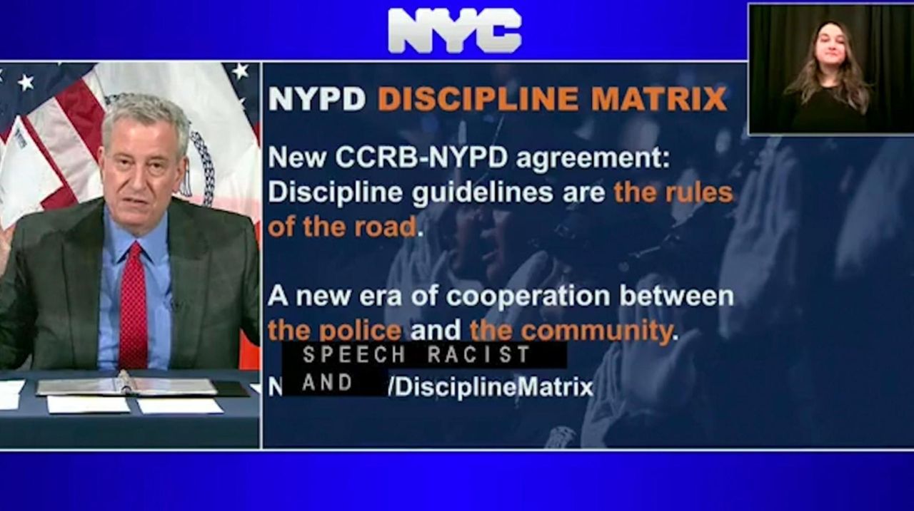 NYPD, civilian board agree on formula to discipline cops, de Blasio ...