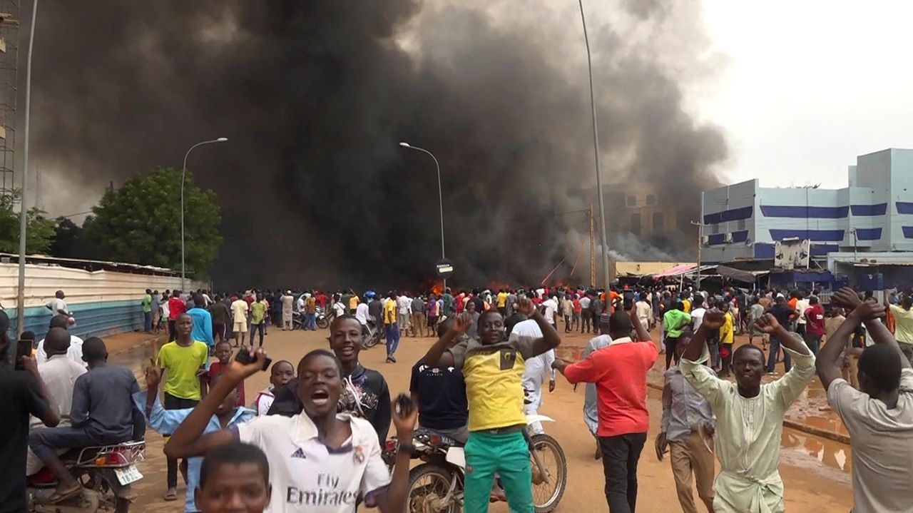 Niger's president vows democracy will prevail after mutinous soldiers detain him and declare a ...