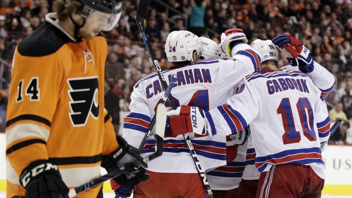 Powered-up Rangers beat Flyers - Newsday