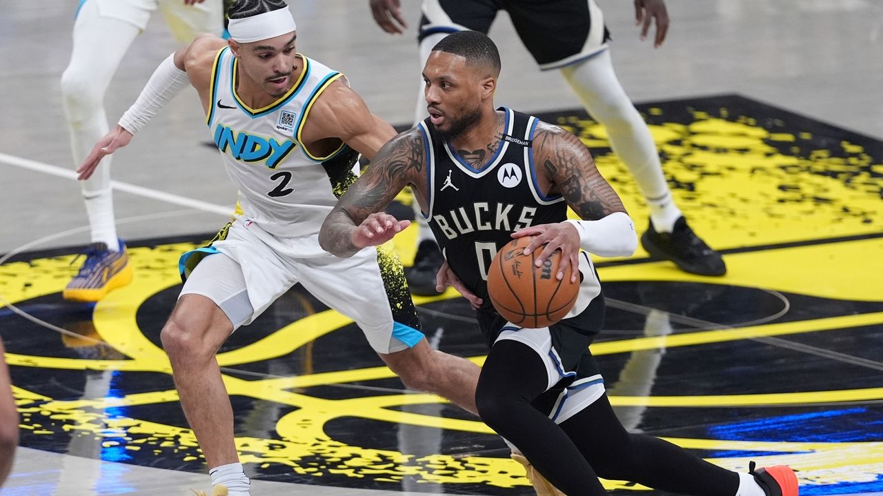 Siakam, Haliburton's double-doubles lead Pacers past Bucks 123-115 for 2-0 series lead - Newsday