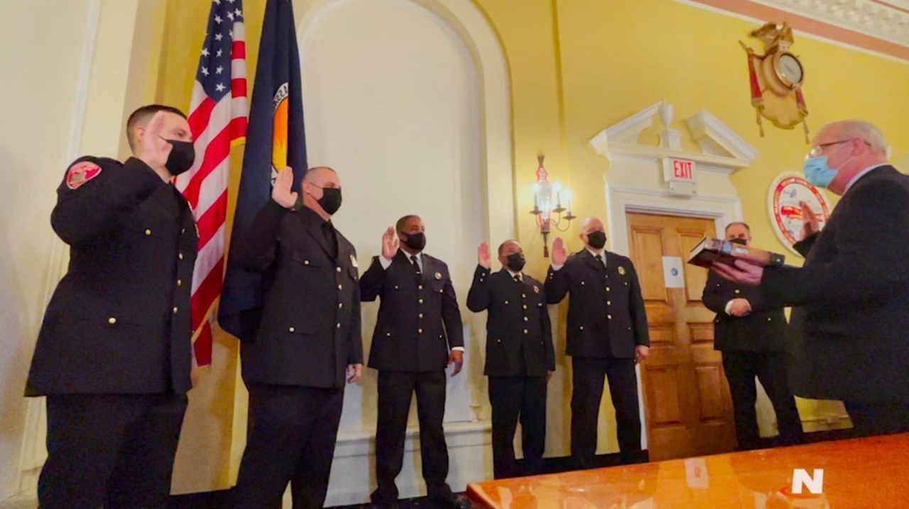 Five members of the Freeport Police Department promoted - Newsday