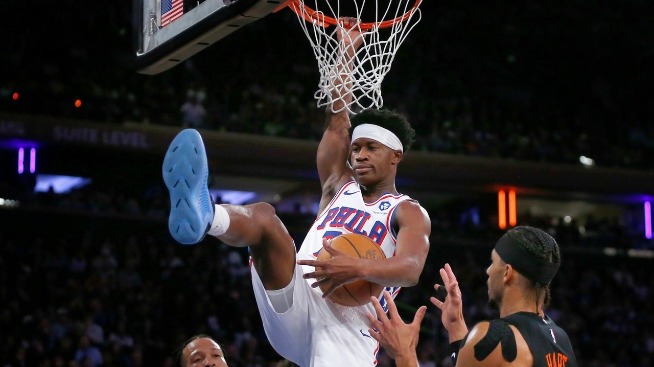 76ers guard VJ Edgecombe excels at the Garden - Newsday