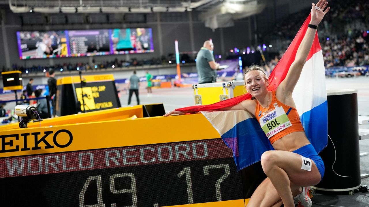 Femke Bol breaks her own 400m world record at indoor worlds - Newsday