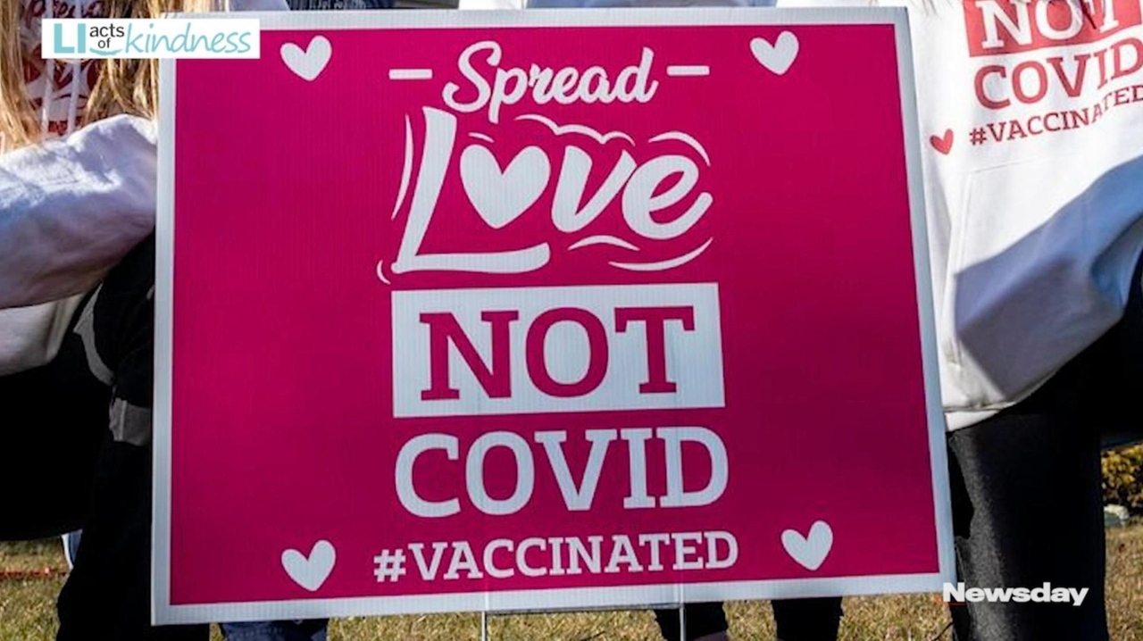 Teens 'spread love,' raise money with lawn signs - Newsday