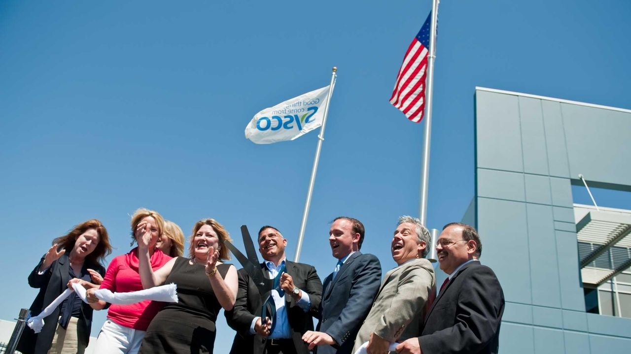 Sysco facility opens in Central Islip, despite a balky ribbon - Newsday