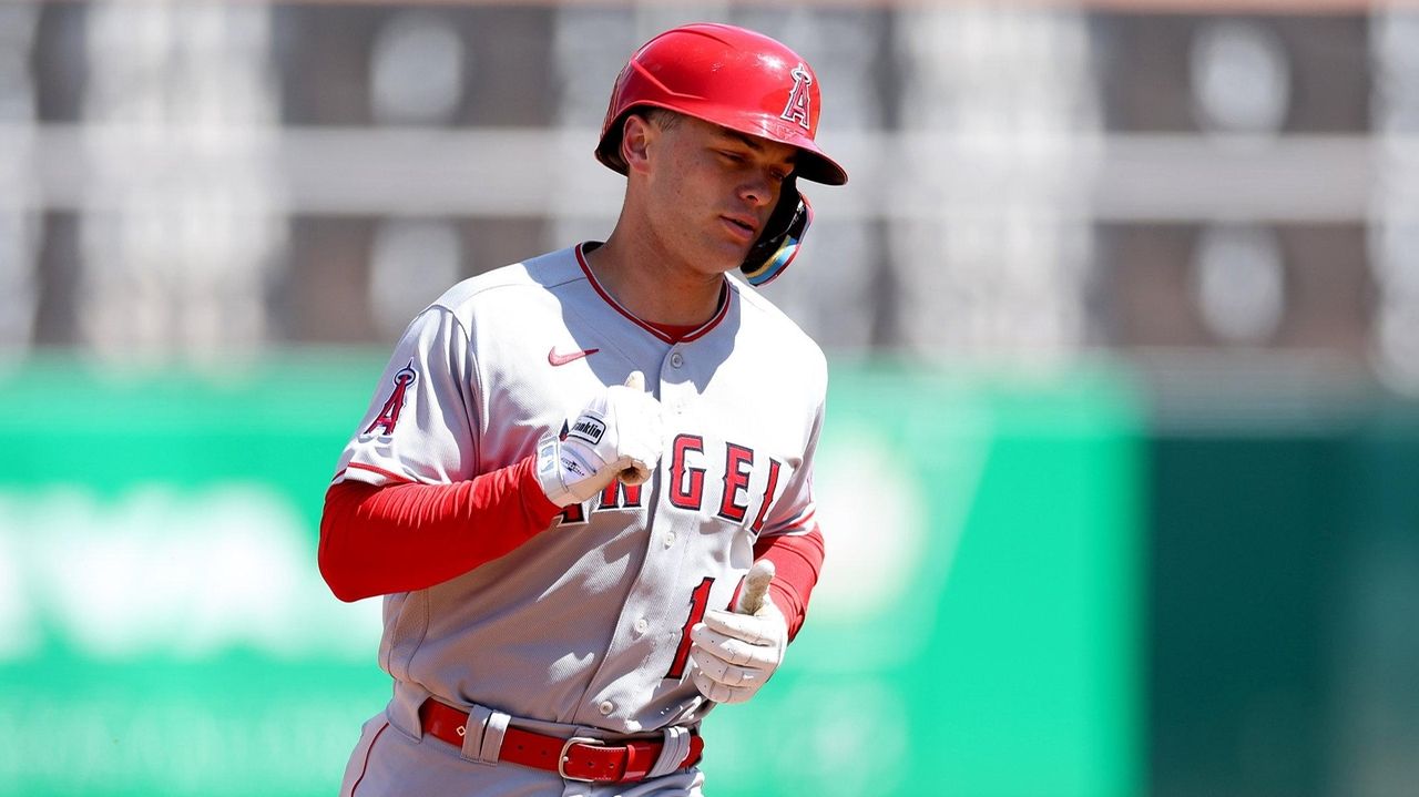 LI's O'Hoppe hits first MLB homer with Angels - Newsday