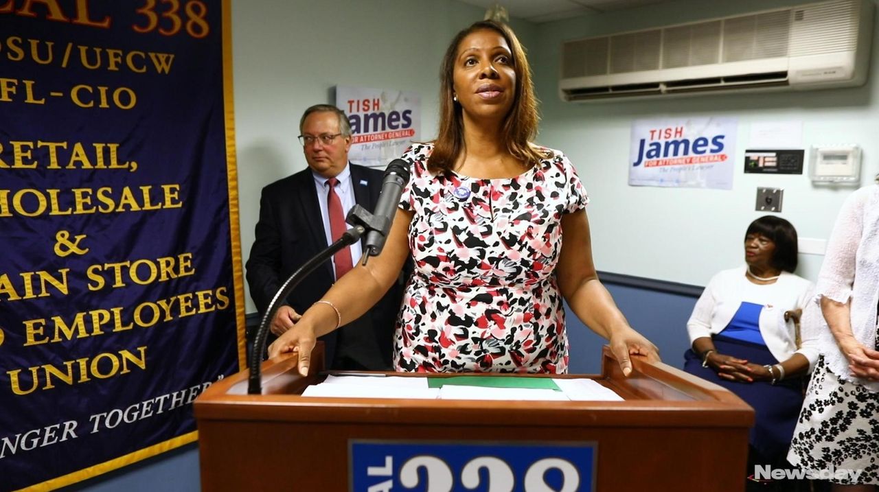 Democratic attorney general candidate Letitia James makes 10th stop on ...