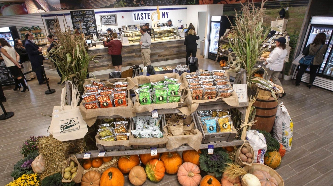 New LIE rest stop features local food market - Newsday