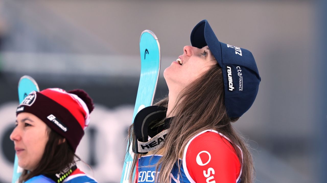 Swiss skier Camille Rast completes rough road to win slalom at world ...