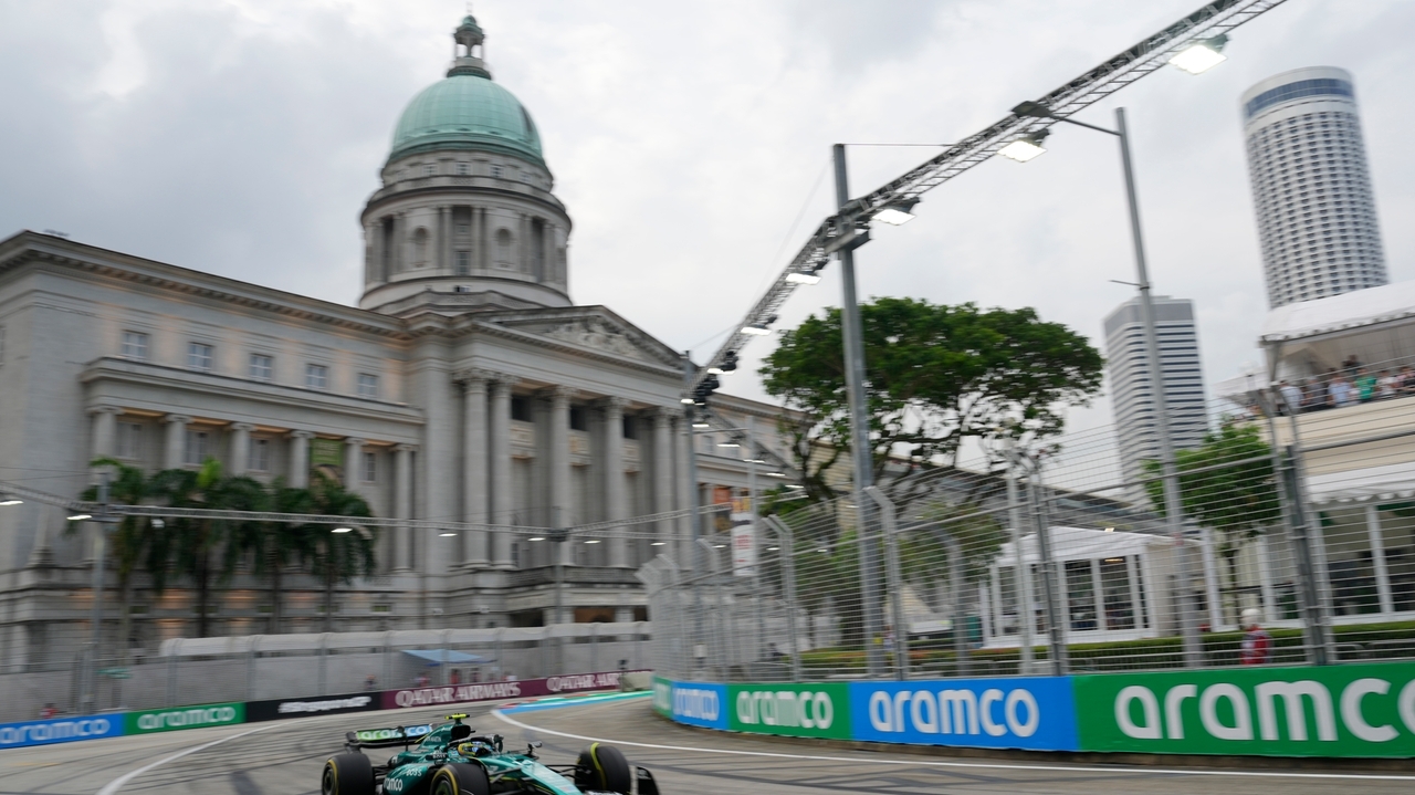Lizard on track halts Formula 1 practice in Singapore - Newsday