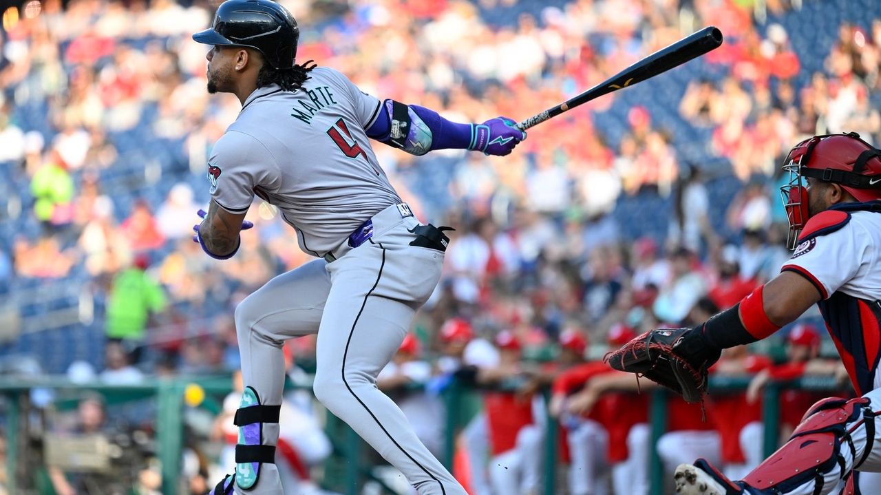 Marte homers and Cecconi pitches 6 innings to lead Diamondbacks past Nationals 5-0 in series ...