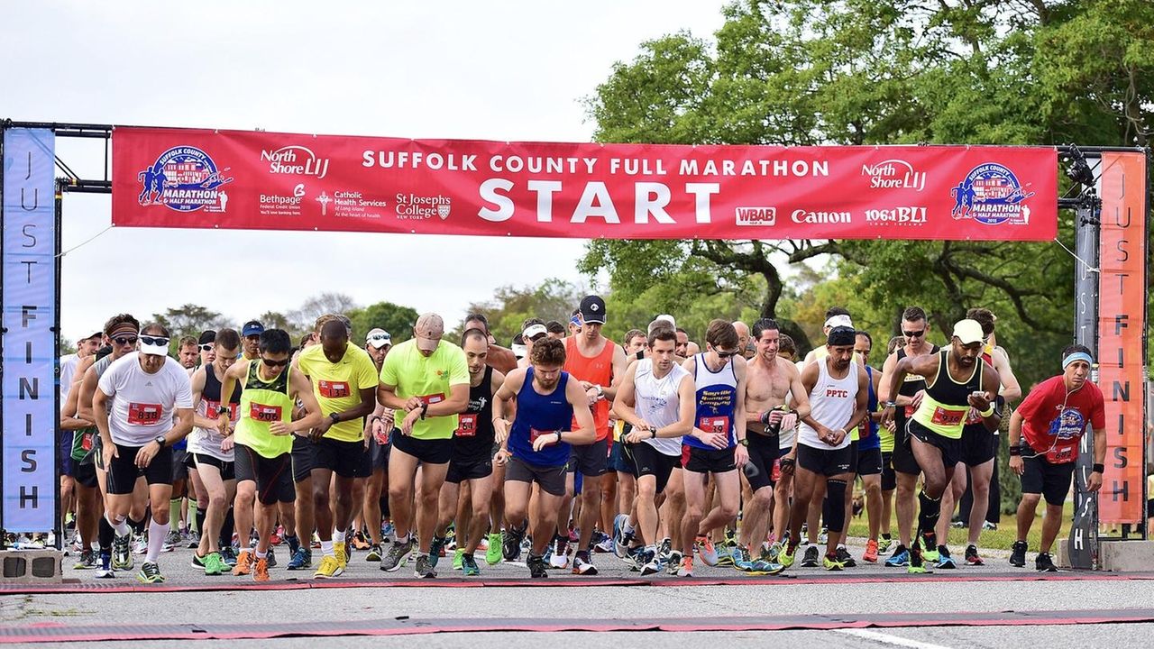Maria Michta-Coffey appearing at Suffolk County Marathon - Newsday