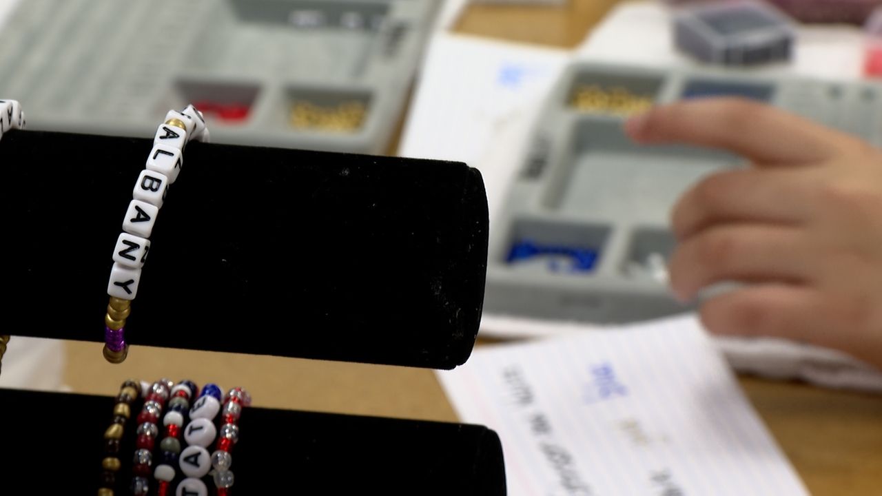 Walt Whitman students make bracelets for senior class - Newsday