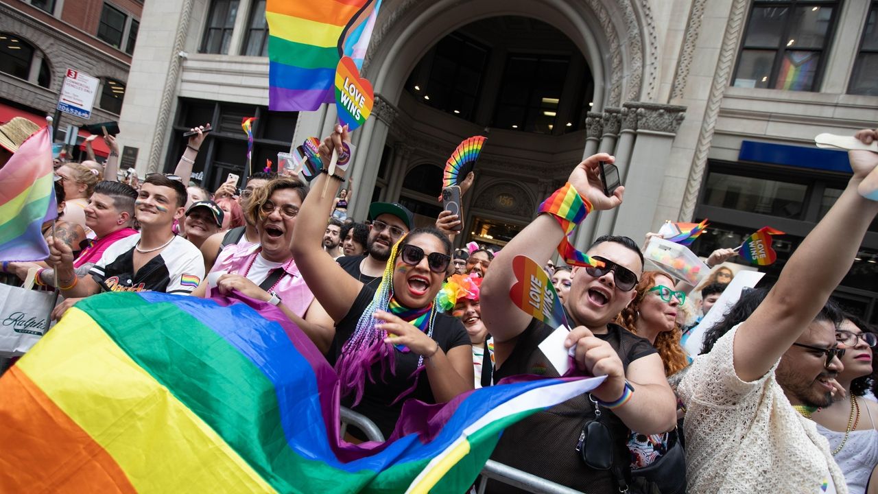 NYC Pride March: Thousands gather in solidarity over LGBTQ rights - Newsday