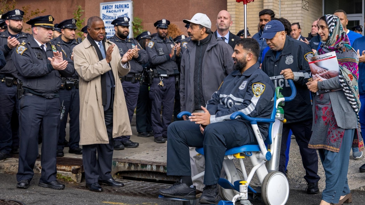 NYPD officer shot in Brooklyn released from hospital - Newsday