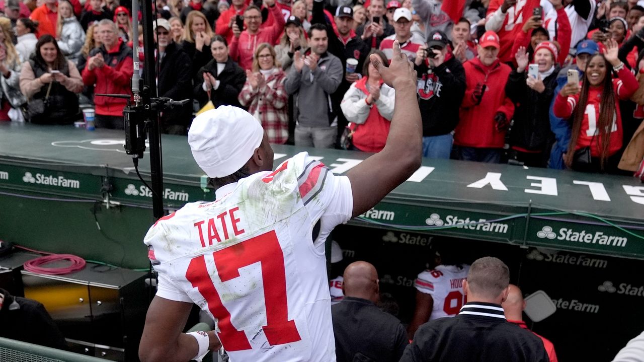 Ohio State receiver Carnell Tate scores two touchdowns in his Chicago ...